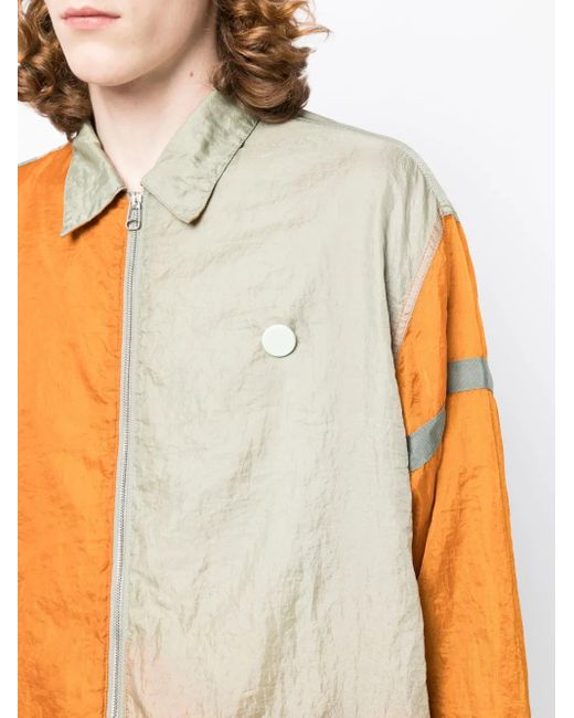 OAMC Chemise Re:Work À Empiècements Contrastants in Orange for Men ...