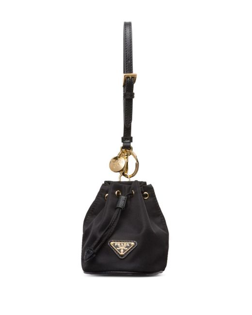 Prada Re-Edition 1978 Key Ring in Black | Lyst
