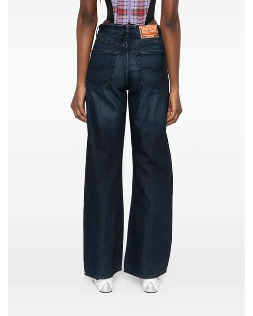 DIESEL Button Jeans in Blue | Lyst Canada