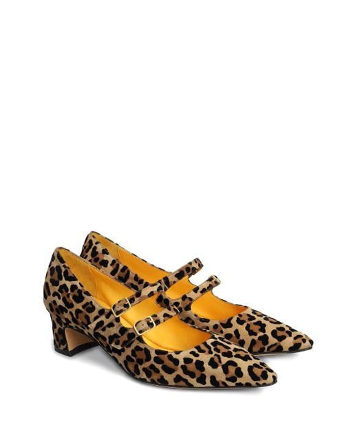 Mara Bini Vale Double-Strap Pumps in Brown | Lyst