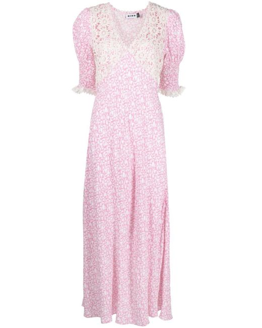 RIXO London Floral-print Cotton Dress in Pink | Lyst UK RIXO London Floral-print Cotton Dress in Pink | Lyst UK