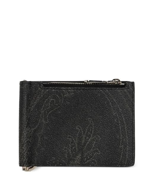 Etro Arnica Bifold Card Holder in Black for Men | Lyst UK