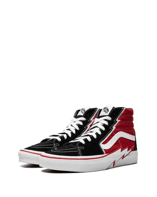 Vans Sk8 Hi Bolt Sneakers in Red for Men | Lyst UK