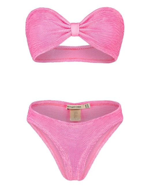 Paramidonna Lucy Bow-Design Bikini in Pink | Lyst UK