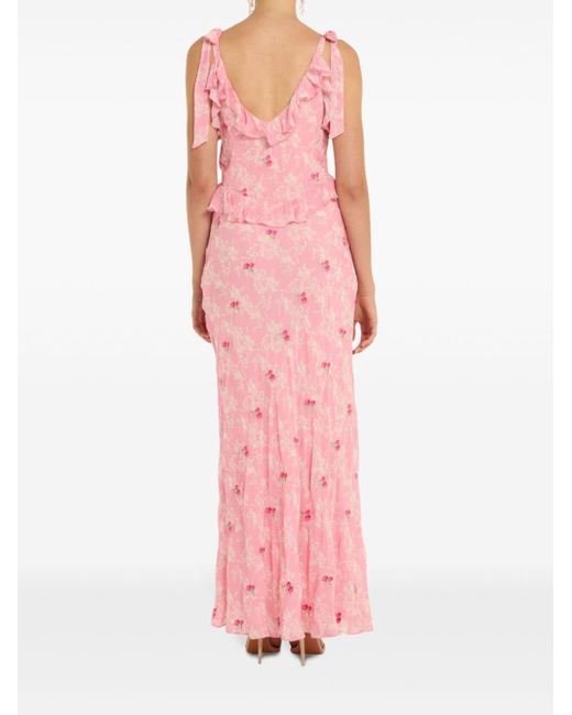 LoveShackFancy Orcene Maxi Dress in Pink | Lyst