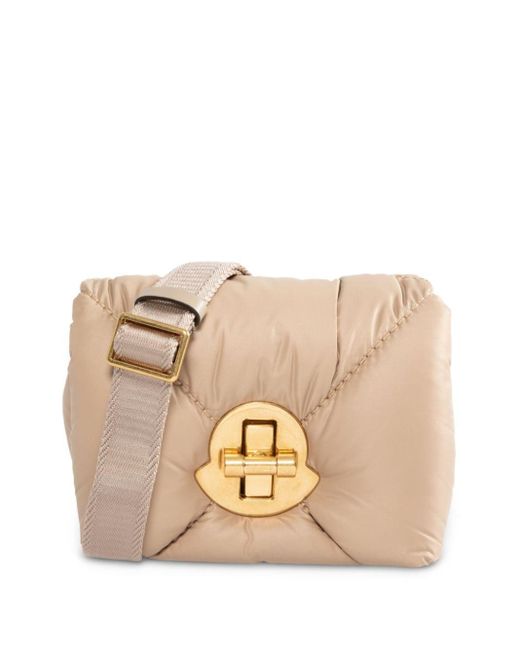 Moncler Mini Puf Crossbody Bag in Natural | Lyst