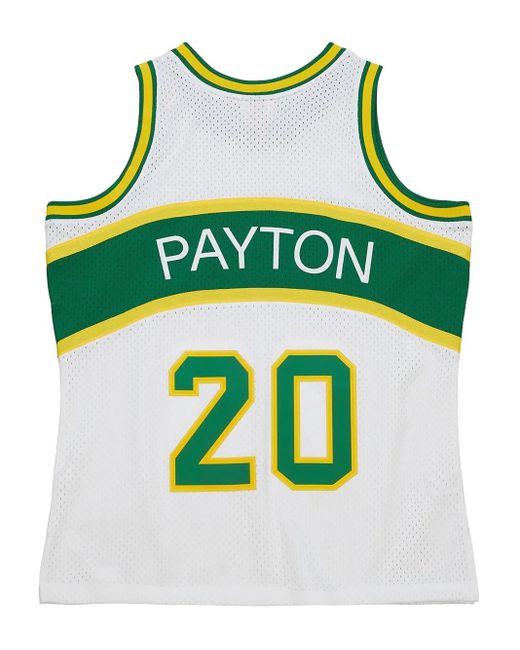 Mitchell & Ness Nba "Supersonics 1994 Gary Payton "Jersey in Green for Men | Lyst