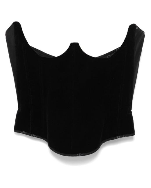 Vivienne Westwood Bella Cupless Corset in Black | Lyst