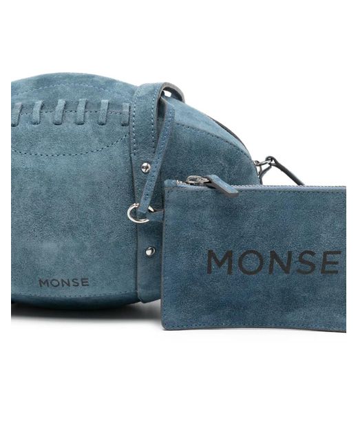 Monse Football Shoulder Bag in Blue | Lyst UK