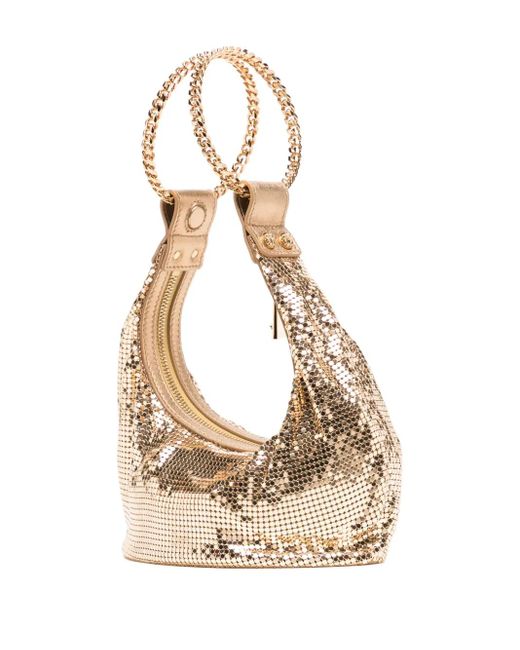 Versace Metal Mesh Mini Bag in Natural | Lyst