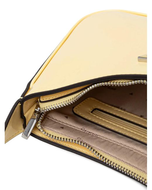 Guess Arnela Triangle-Logo Shoulder Bag in Natural | Lyst UK