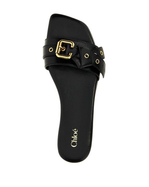 Chloé Mae Slides in Black | Lyst