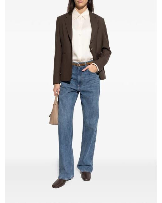 Rag & Bone Shea Straight-Leg Jeans in Blue | Lyst