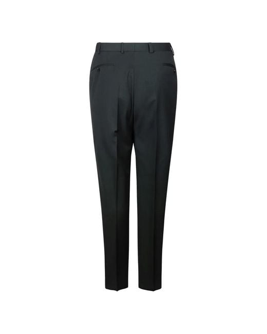 DIGEL Pressed-Crease Tailored Trousers in Black for Men | Lyst