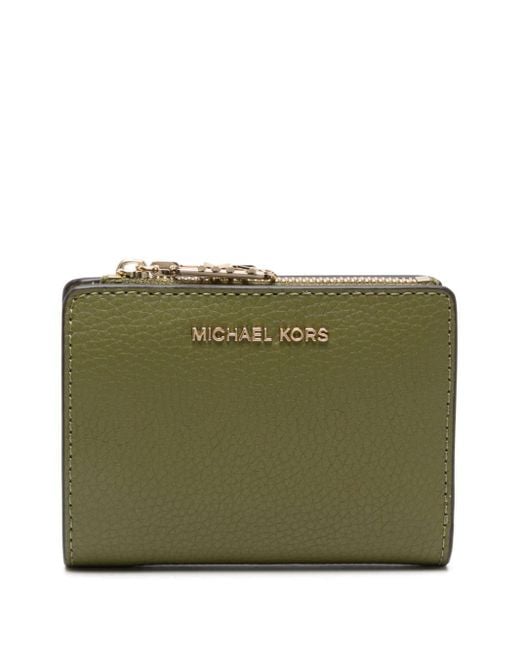 MICHAEL Michael Kors Small Empire Wallet in Green | Lyst