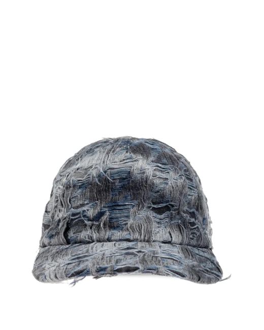 DIESEL C-Pied Distressed Cap in Blue for Men | Lyst UK