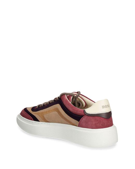 BOSS Amber Trainers in Brown | Lyst