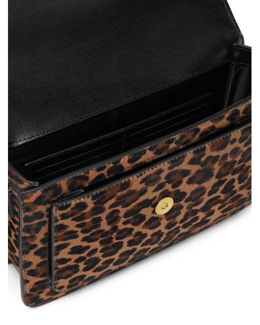 Versace Leopard-Print Messenger Bag in Brown for Men | Lyst