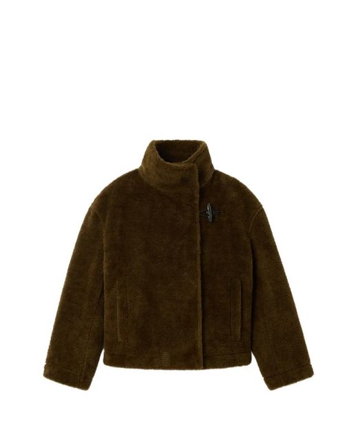 Jacquemus The Fernando Toggle Faux Fur Jacket in Brown | Lyst UK