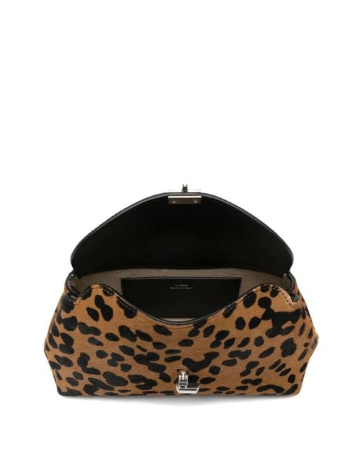 TOTEME Leopard-Print Clutch Bag in Brown | Lyst UK