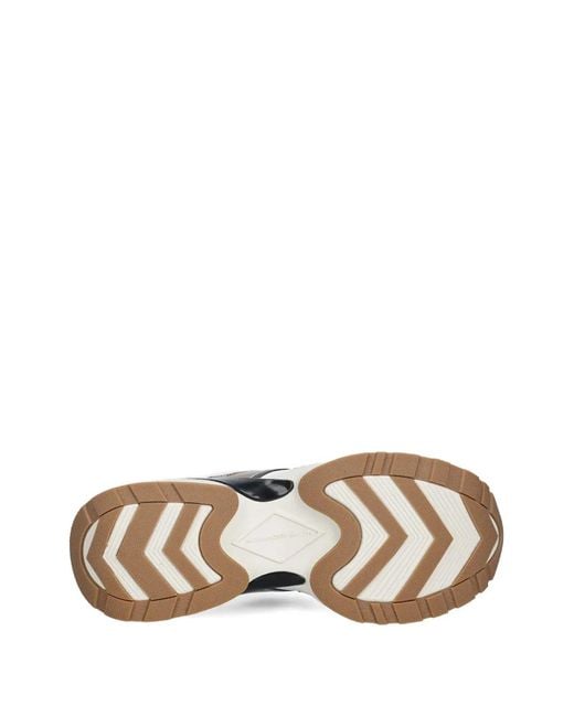 Alexander Smith Victoria Metallic-Trim Sneakers in White | Lyst UK