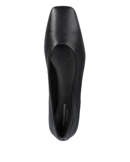 Vagabond Shoemakers Delia Square-Toe Ballet Flats in Black | Lyst