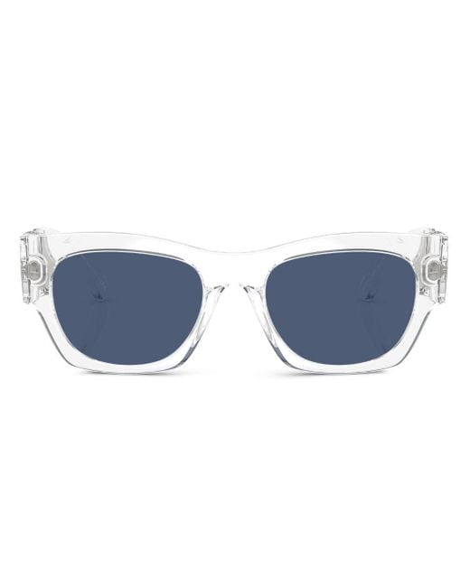 Versace Transparent Sunglasses in Blue for Men | Lyst
