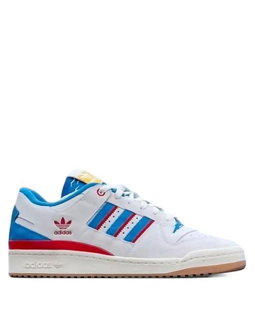 adidas X Clicks Kicks Forum Low Cl 3-Stripes Sneakers in Blue for Men ...