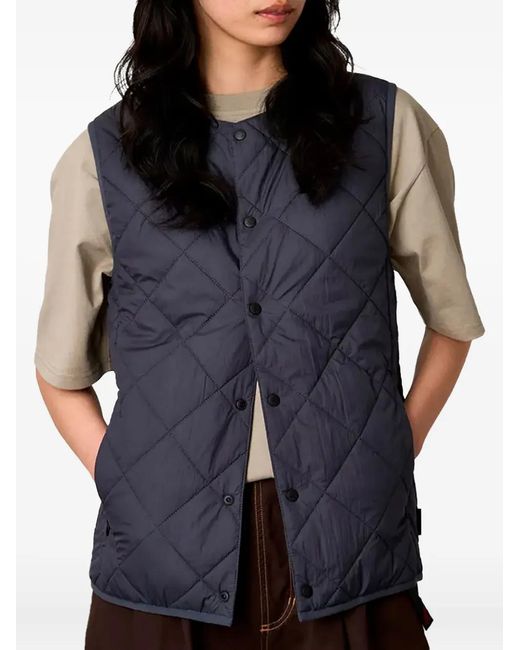 Gramicci Quilted Thermal-Insulation Gilet in Blue | Lyst