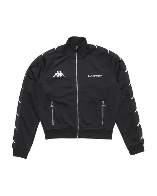 Acne Studios X Kappa Zip-Up Jacket in Black | Lyst