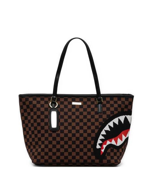 Sprayground Unfinished Shark Tote Bag in Black | Lyst