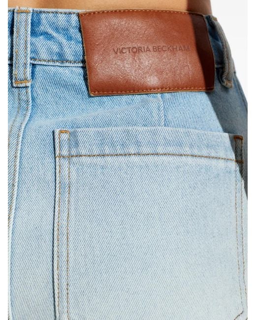 Victoria Beckham Patch-Pocket Jeans in Blue | Lyst UK