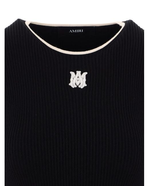 Amiri Embroidered-Logo Mini Dress in Blue | Lyst UK