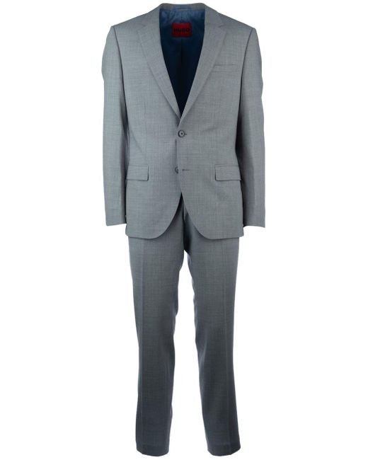HUGO Virgin Wool-Blend Suit in Gray for Men | Lyst