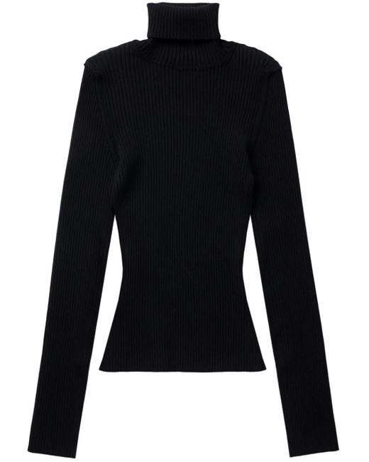 Vetements Inside-Out Wool Sweater in Black | Lyst