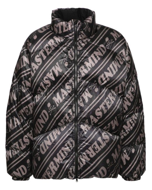 MASTERMIND WORLD Logo Down Jacket in Black for Men | Lyst