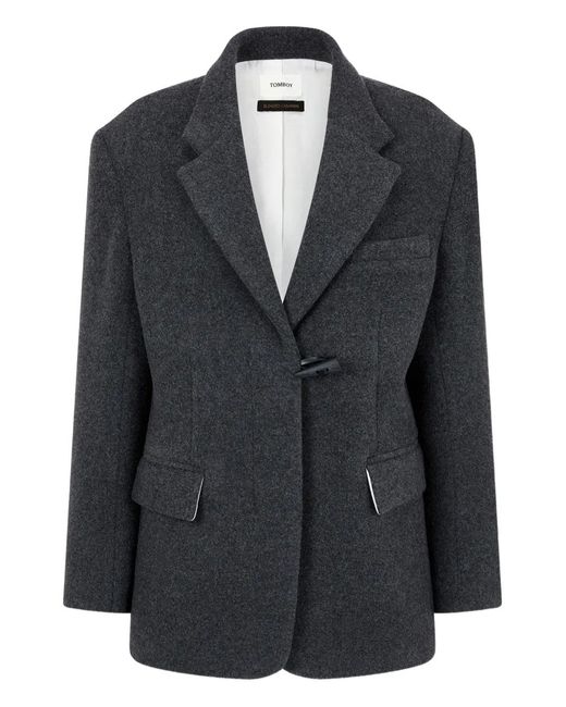 Studio Tomboy X Toggle-Button Jacket in Black | Lyst UK