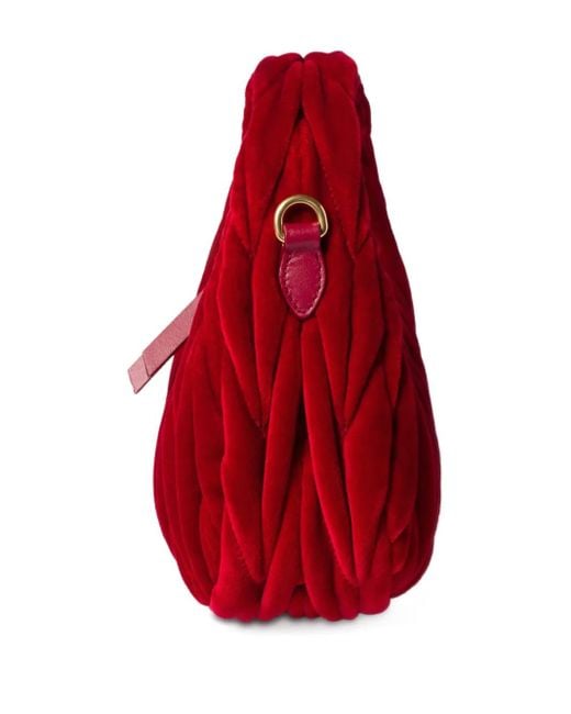 Miu Miu Mini Wander Tote Bag in Red | Lyst UK