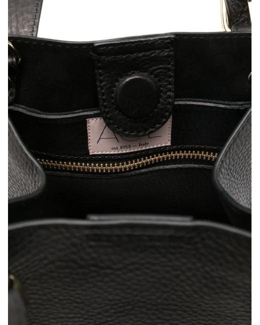 Agl Attilio Giusti Leombruni Leather Tote Bag in Black | Lyst UK