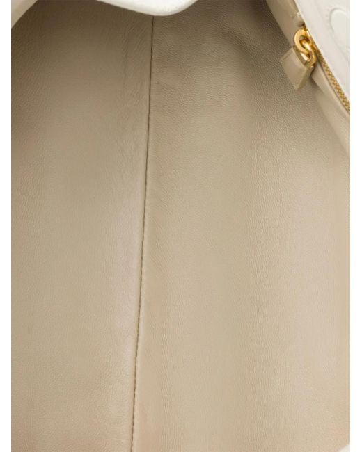 Prada Enchaîné Chain-Strap Leather Shoulder Bag in White | Lyst UK