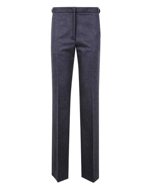 DARKPARK Button-Fastening Wool Pants in Blue | Lyst UK