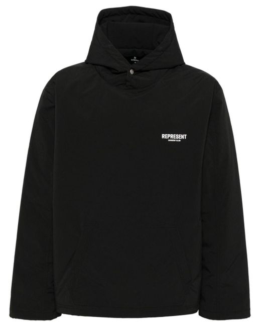 Represent Owners Club Hooded Jacket in Black for Men | Lyst