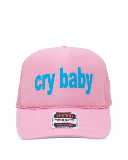 Ashley Williams Cry Baby Cap in Pink | Lyst UK