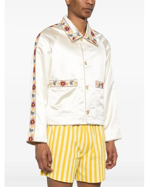 Bode Candyfloss Overshirt in Natural for Men | Lyst