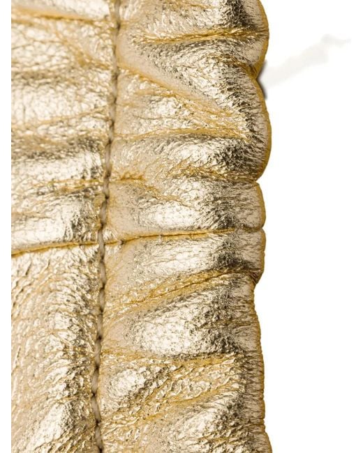 Prada Leather Ballet Flats in White | Lyst UK