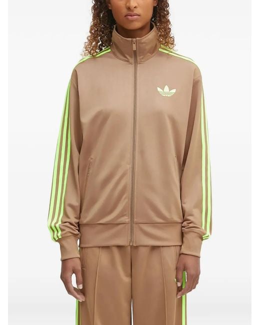 adidas Firebird Adicolor Track Jacket in Brown | Lyst UK
