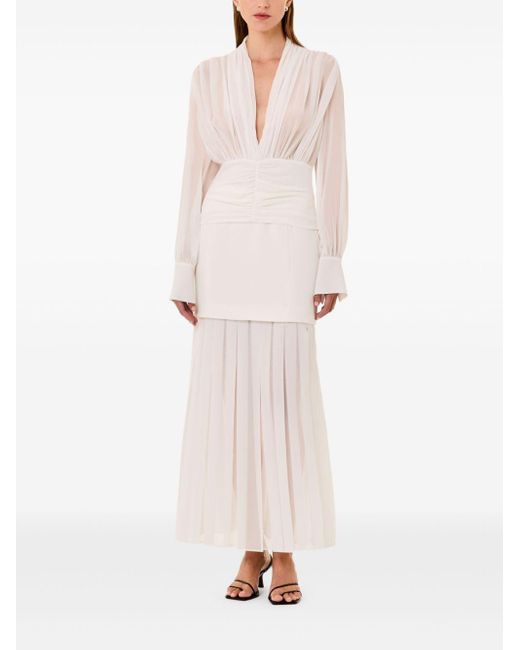 Nicholas Talia Maxi Skirt in White | Lyst
