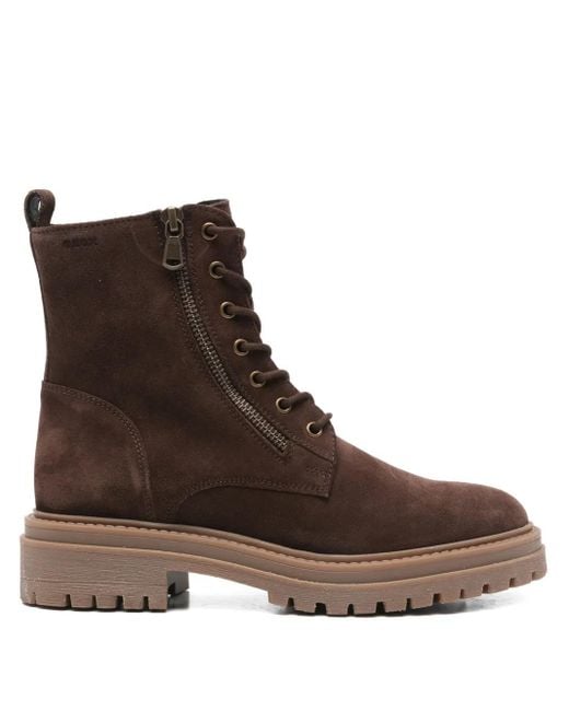 Geox Iridea Boots in Brown | Lyst UK