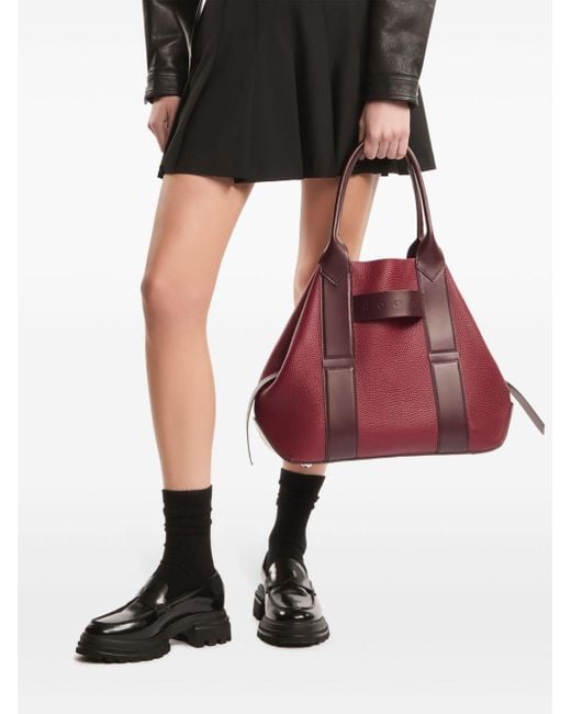 Hogan Script Shopping Bag in Red | Lyst