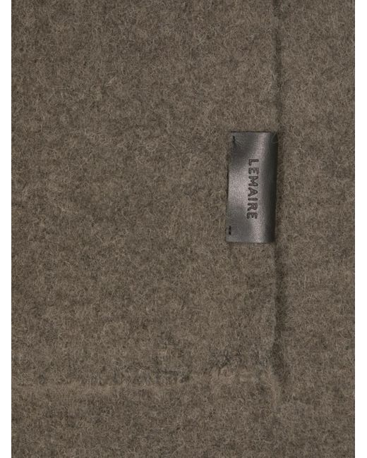 Lemaire Logo-Tag Scarf in Gray | Lyst